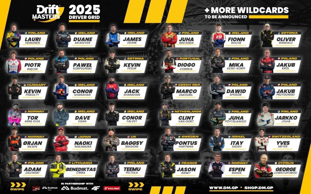 Check the Drift Masters 2025 drivers grid! » Drifting Today